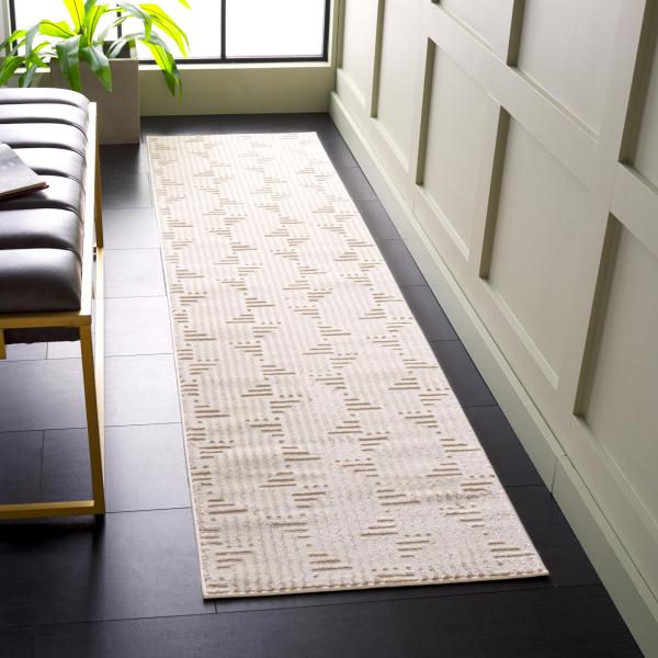 商品名:  SAFAVIEH Saylor 100 Collection Runner Rug - 8' Runner, Beige &amp; Ivory, Transitional Design, Stain Resistant, Id...