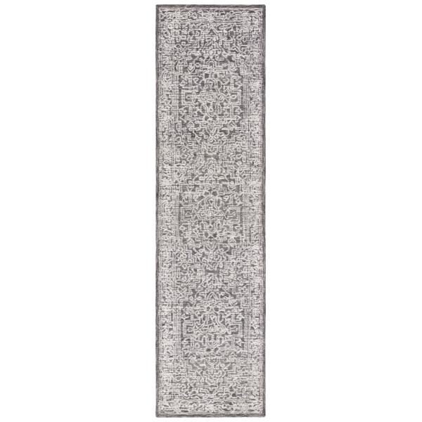 商品名:  SAFAVIEH Roslyn Collection Runner Rug - 9' Runner, Dark Grey &amp; Ivory, Transitional Design, Ideal for High Traf...