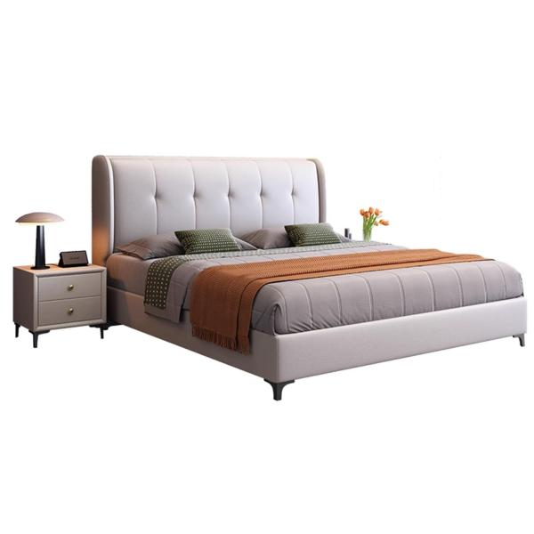 商品名:  OUDINI Modern Simple Double Bed Modern Storage Platform Bed Frame No Box Spring Needed Easy Assembly Platform Stor...