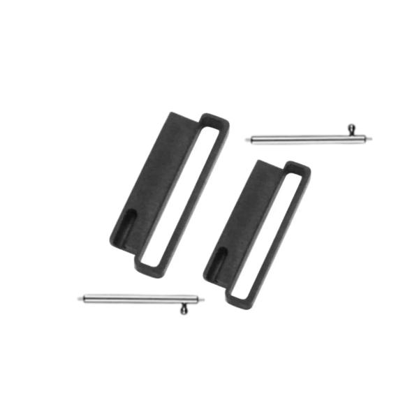 商品名: ステンレススチール製腕時計バンドコネクター - 4個パック アソートカラー サイズ:18mm/20mm/22mm (18mm (シングルパック)、ブラック) Generic 4 PCS Stainless Steel Watchb...
