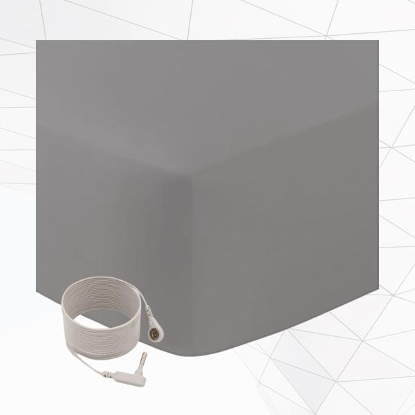 商品名: 接地ボックスシーツ(ツインXL) Premium Quality Fitted Grounding Sheets - Organic Cotton with Conductive Silver Threads. Grounding...