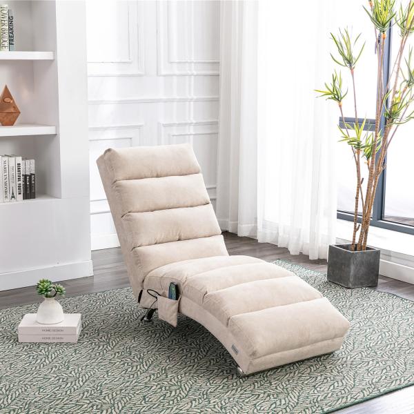 商品名:  Kayflora Massage Lounge Chaise, Modern Floor Chair for Living Room, Long Lazy Sofa Chair with Spinal Heating, Stur...
