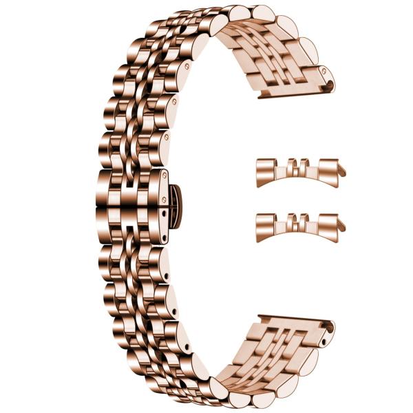 商品名: SINAIKE メタルウォッチバンド ほとんどのTranditionalウォッチにフィット、22mmステンレススチール腕時計バンドストラップ、カーブしたラグエンドパーツ、腕時計交換用ブレスレット 男女兼用 ローズゴールド SINA...