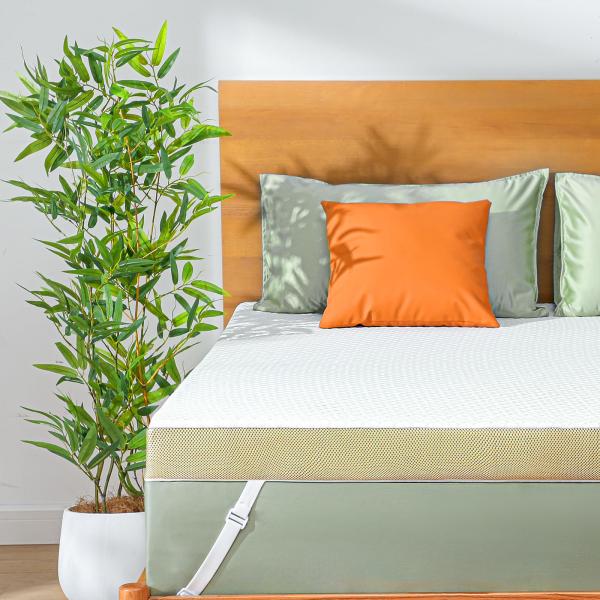 商品名: Marsail ツインサイズ 低反発マットレストッパー 3インチ 冷却ジェル注入マットレストッパー ソフトカバー付き CertiPUR-US and Oeko-TEX認証 ソファ/RV/キャンプに最適 Marsail Twin S...