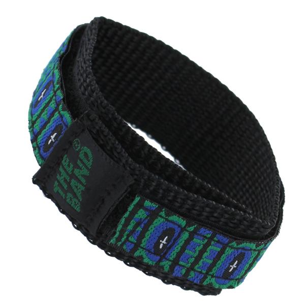 商品名:  16mm The Band Chisco Stained Glass Print Blue Green Nylon Sports Wrap Watch Bandブランド: Milano Watchbands商品サイズ: regu...