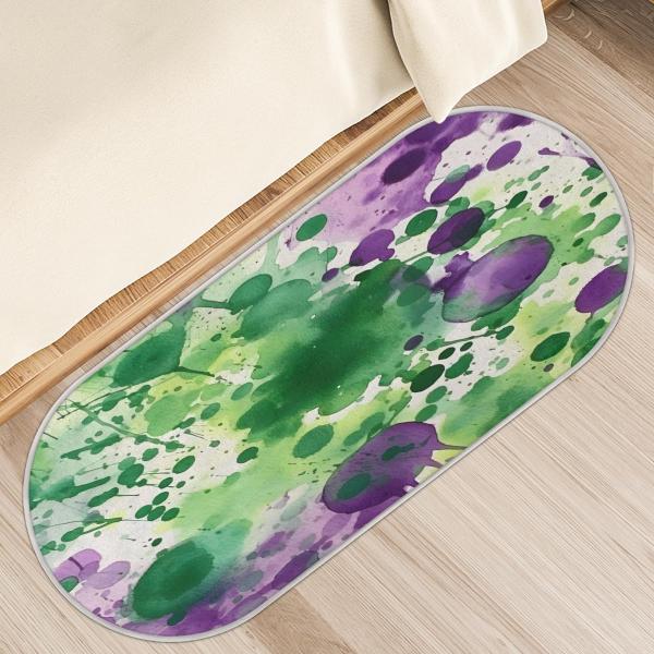 商品名:  Oval Fluffy Soft Area Rug Colorful Ink Splashes Shaggy Carpet for Sofa Bedroom Nursery Floor Mat Oval Runner Rugs ...