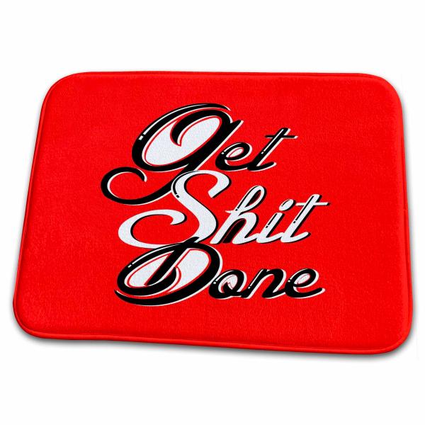 商品名:  3dRose Bathroom Bath Rug Mat - Get Shit Done - Do not Pending Your Things just get it Done Typography, Humorブランド: ...