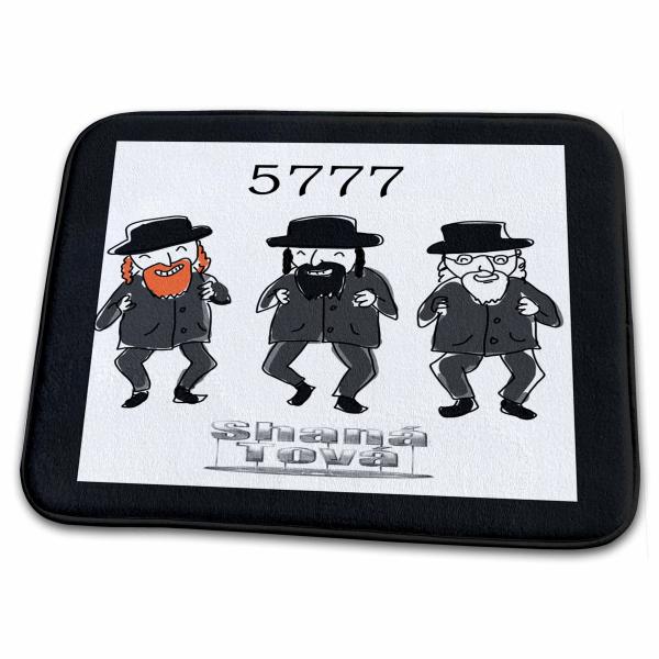 商品名:  3dRose Bathroom Bath Rug Mat - Image of 3 Rabbis Dance for Jewish New Year Jewish Themesブランド: 3dRose商品サイズ: 1'6" x ...