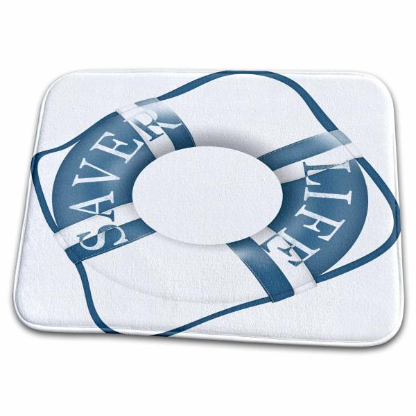 商品名:  3dRose Bathroom Bath Rug Mat - Blue and White Ship Life Preserver Oceanブランド: 3dRose商品サイズ: 1'6" x 1'11" (Rectangula...