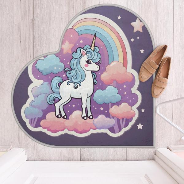 商品名:  Fluffy Ultra Soft Heart Area Rug Unicorn Cloud Plush Shaggy Carpet for Sofa Bedroom Bathroom Bedside Floor Door Ma...