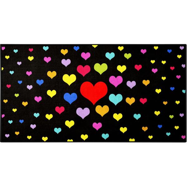 商品名:  Booooom Jackson Black Kid Classroom Rug Elementary, Large Classroom Kid Rug Preshool Seating Rug for School, Playr...