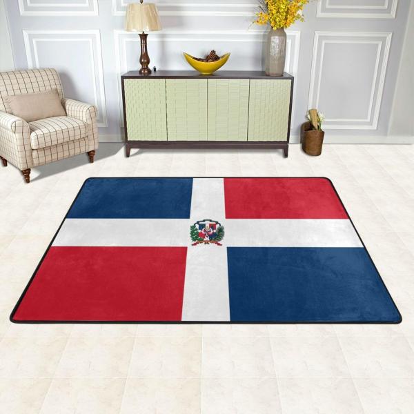 商品名:  NUSDB Flag of The Dominican Republic Area Rug Living Room Bedroom Kitchen Sofa Bedside Carpet Floor Mats 36""X24""...