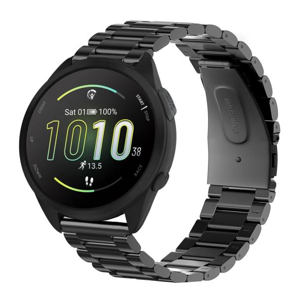 商品名: Lamshaw(ラムショー) Forerunner 165スマートウォッチ用バンド ステンレススチールメタル交換用ストラップ Forerunner 165/Venu Sq 2/Vivomove Sport/Vivoactive 5...