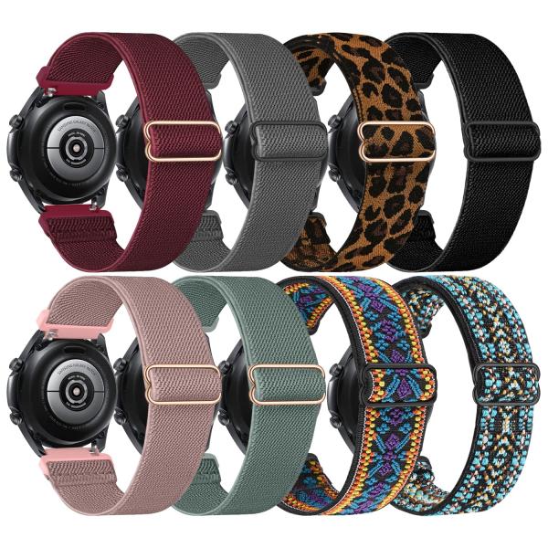 商品名: Lzwldan 8本パック 伸縮性ナイロン腕時計バンド Amazfit GTS/GTS 2/GTS 2 mini/GTS 2e/GTS 3/GTS 4/GTS 4 mini、20mmソフトループストラップ Amazfit Bip ...