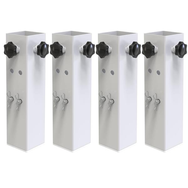 商品名: FOROIRON カーボンスチール寮ベッドライザー 直径3.15インチ メタルベッドライザー トールベッドライザー 大学寮木製ベッドフレーム用 テーブル高さ8.1cm、5.1インチ(ベッドの脚にフィット) FOROIRON 4 P...