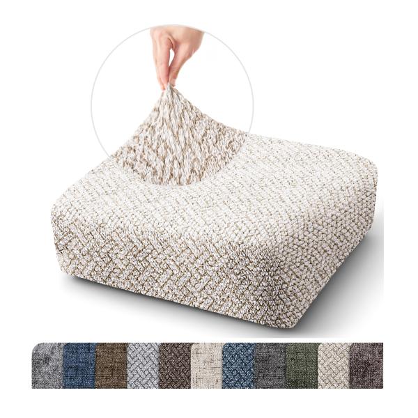 商品名: PAULATO BY GA.I.CO. カウチクッションカバー-ソファクッションカバー-Tクッション&amp;ボックスクッションスリップカバー-交換用ソファクッションプロテクター-ストレッチシートカバー-マイクロファイバープリント...