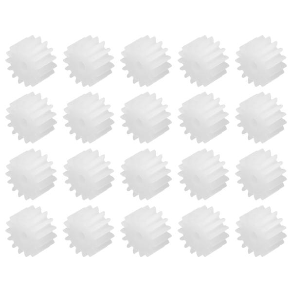 商品名: MECCANIXITY 20個 プラスチックギア 15歯 プラスチックシャフトギア モデル 152AA 減速ギア RCカーモデルDIYロボット用、ホワイトモジュール 0.5 MECCANIXITY 20Pcs Plastic Ge...