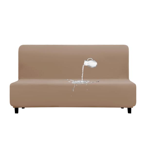 商品名: PureFit 100% デュアル 防水 カウチカバー スリップカバー ソファ用 - ストレッチ ノンスリップ フリース ソファカバー 洗濯可能 漏れ防止 家具プロテクター 子供 ペット 犬 (布団、キャメル) PureFit 1...