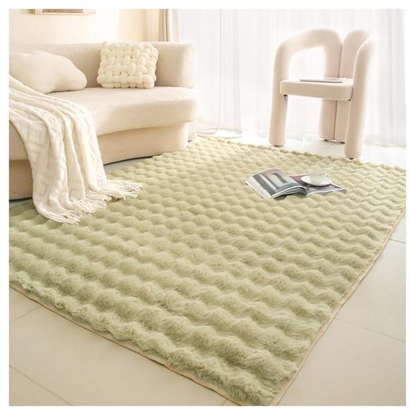 商品名:  KXCR Fluffy Plush Bedside Carpet Living Faux Fur Carpets Washable Soft Bedroom Area Rug Kids Room Floor Mat Makeup...