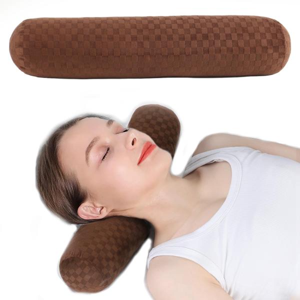 商品名:  Health Cervical Neck Roll, Comfortable and Highly Resilient Bolster Pillows, Round Neck Pillows Support for Sleepi...