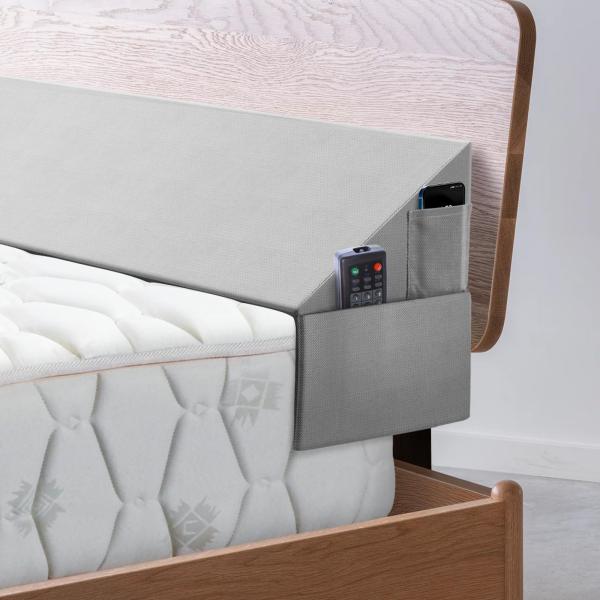 商品名: Krightlink ベッドウェッジクッション ヘッドボードギャップフィラー用 (40インチ x 6インチ x 10インチ) ツインサイズ マットレスギャップフィラー (0~8インチ) ベッドウェッジ ヘッドボードとマットレスの隙...