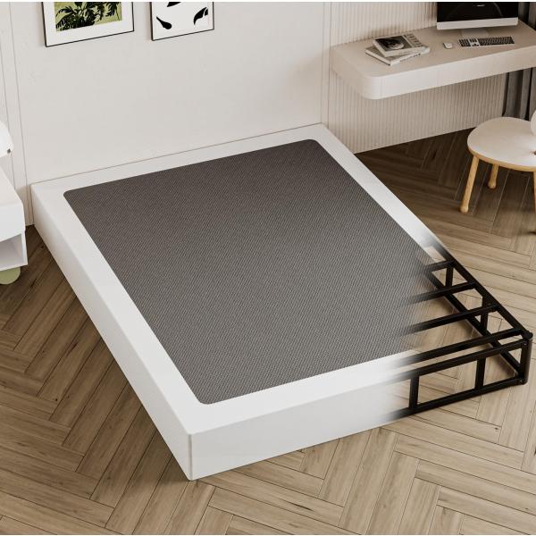 商品名: Seiugaga キングボックススプリング 9インチ - ヘビーデューティーボックススプリングマットレスファンデーションメタルベッドベース、ファブリックカバー付き、ノイズフリー簡単組み立てノンスリップ/滑り止め/簡単組み立て Se...