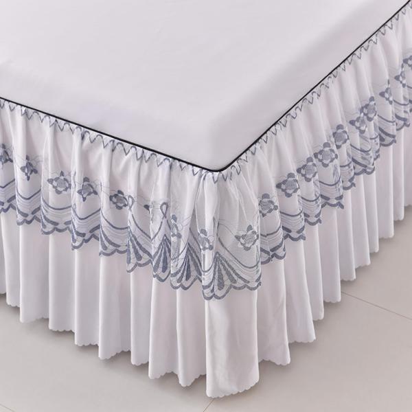 商品名:  XHCTNN Openwork Lace Bed Skirt 15 Inch Drop - Luxury Modern Aesthetic Wrap Around Bed Skirts Bed Frame Cover Pleat...