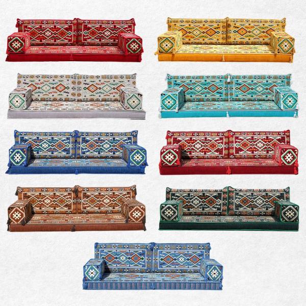 商品名:  Loveseat Floor Cushions, Custom Floor Sofas, Arabic Majlis, Reading Nook, Single Sofa, Turkish Sofa, Sectional Sof...