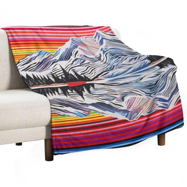 商品名:  Snowy Reflection Art Throw Blankets,Blanket Premium Super Soft Cozy Warm Bed Blanket Couch Decorative Throw Blanke...