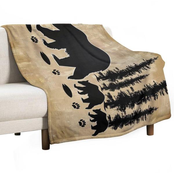 商品名:  Animal Black Bear Throw Blankets,Blanket Premium Super Soft Cozy Warm Bed Blanket Couch Decorative Throw Blankets ...