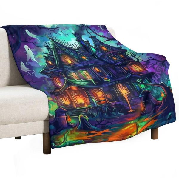 商品名:  Castle Halloween Throw Blankets,Blanket Premium Super Soft Cozy Warm Bed Blanket Couch Decorative Throw Blankets f...