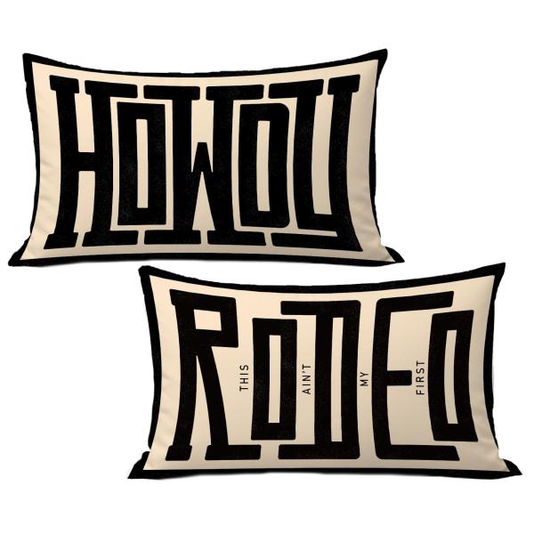 商品名: ウェスタンピローカバー12x20、Howdyピローカバー、This Ain't My First Rodeoピローカバー、ファームハウスの枕カバー、南西部の枕カバー、牧場用枕カバー 2PS uinwk Western Howdy ...