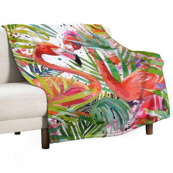 商品名:  Palm Leaf Flamingo Throw Blankets,Blanket Premium Super Soft Cozy Warm Bed Blanket Couch Decorative Throw Blankets...