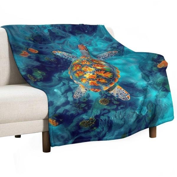 商品名:  Sea Turtle Swimming Throw Blankets,Blanket Premium Super Soft Cozy Warm Bed Blanket Couch Decorative Throw Blanket...