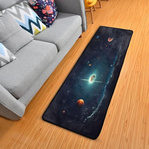 商品名:  Space Galaxy Solar System NASA Runner Rug Non Slip Hallway Entry Carpet Floor Mat Runner for Kitchen Bedroom Entry...