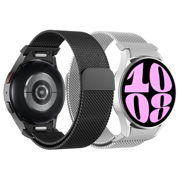 商品名:  Astorgos One Click Mesh Metal Bands Compatible with Samsung Galaxy Watch 7 FE 6 5 4 40mm 44mm/Watch 6 4 Classic 43...