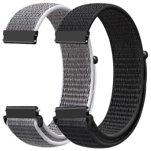 商品名:  FTYQUEE 2 Pack Nylon Watch Bands Compatible with 16mm 18mm 19mm 20mm 22mm Watch Bands Quick Release Replacement Wr...