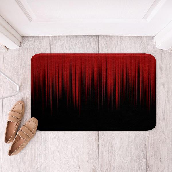 商品名:  Erosebridal Black Bath Mat Red Bath Rug for Girls Women Bedroom, Glowing Ombre Bathroom Mat Abstract Decorationブラン...