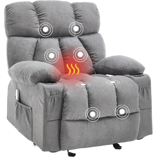 商品名:  Massage Rocker Recliner Chair with Heat and Vibration Ergonomic Rocking Lounge Chair for Living Room Comfy Overstu...