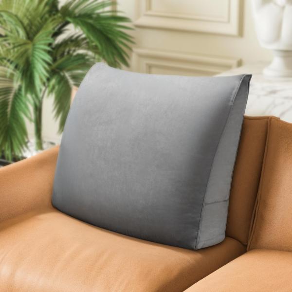 商品名:  Daneey Back Pillow for Sitting in Bed, Back Support Pillow for Couch, Removable Velvet Cover, Grayブランド: Daneey商品サイ...