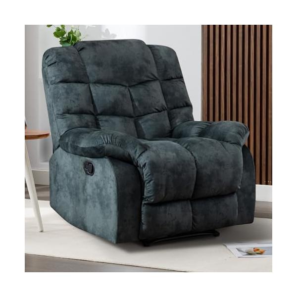 商品名:  EBELLO Manual Recliner Chair, Soft Fabric Reclining Chair with Soft Padded Headrest and Armrest,Overstuffed Single...