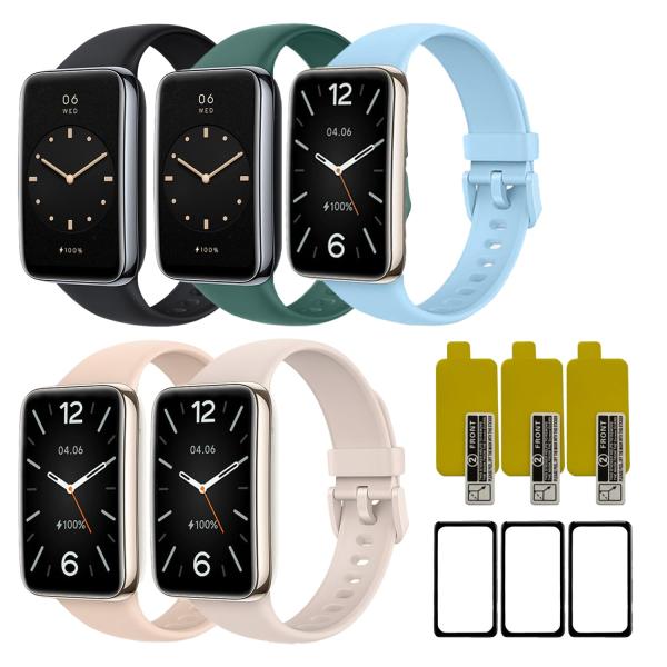 商品名:  Generic Screen Protector and Strap Compatible with Xiaomi Mi Smart Band 7 Pro, Watch Band, for Men for Women (A (P...