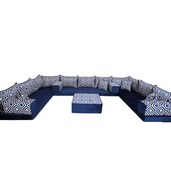 商品名:  arabicsofa Traditional Velvet Arabic Floor Sofa Seating ? Oriental Majlis for Living Room ? Middle Eastern Jalsa S...