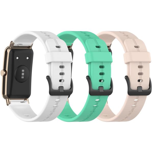 商品名: TenCloud 3本パック バンド Amzhero Runfit D26 Band Sport対応 Amzhero Runfit D26 フィットネストラッカー 1.45インチ スマートウォッチアクセサリー (ホワイト、ピンク、...