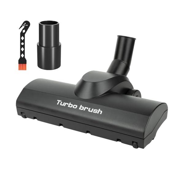 商品名: Portek ターボブラシヘッド 1-1/4インチ 1-3/8インチ (35mm) 掃除機用、ターボヘッドフロアノズル真空アタッチメント 低~中パイルカーペットエリアラグハードフロアからペットの毛を取り除くのに理想的 Portek...
