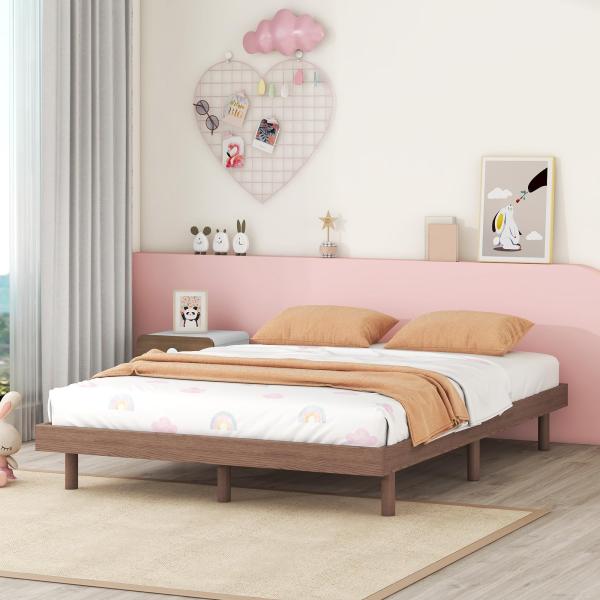 商品名:  Generic Modern Design Full Floating Platform Bed Frame for Walnut Color, As titleブランド: Generic商品サイズ: as title重量: 4...