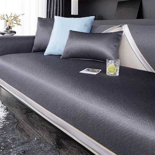 商品名:  Icegrey Ice Silk Couch Cushion Covers, Summer Cooling Sofa Cover, Furniture Protector for Pets Couch Cover, Black ...