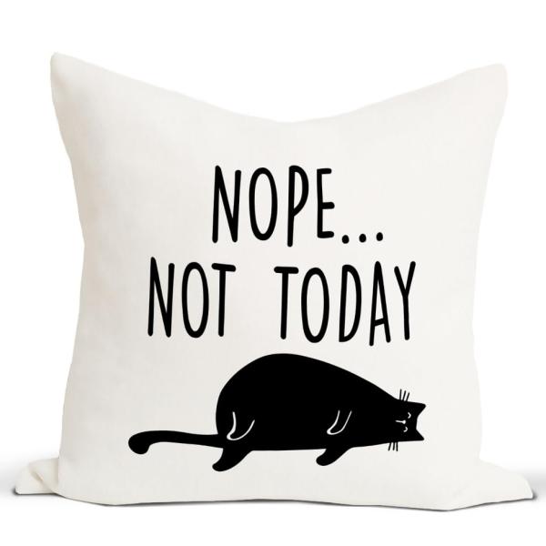 商品名: Rusenbao おもしろ猫装飾スローピローカバー、ベッド装飾クッションカバー 18×18インチ、猫好きへの猫ギフト、ソファ、ベッドルーム、リビングルーム用のファームハウスホームデコレーション Rusenbao Funny Cat...