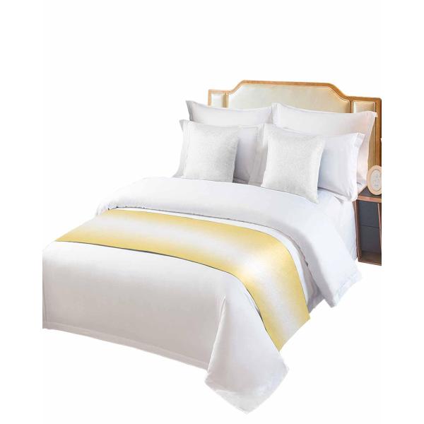 商品名:  DecorLovee Yellow Ombre Bed Runners for King Size Bed, Decorative Bed Throws for Foot of Bed, Modern Gradient Abst...