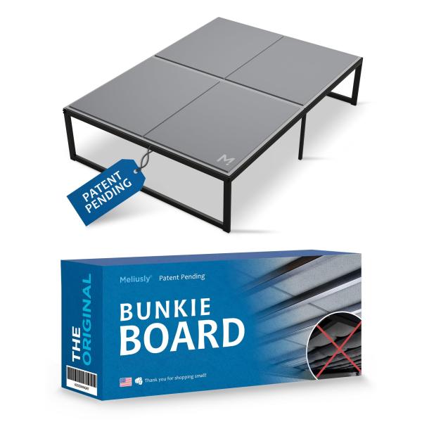 商品名: Meliusly プレミアム 10mm バンキーボード フルサイズ (54x75インチ) 特許出願中 薄型ベッドボードデザイン - 通気性、ノイズ最小化、耐湿性バンキーボード、ロープロファイルベッドサポート Meliusly Pr...